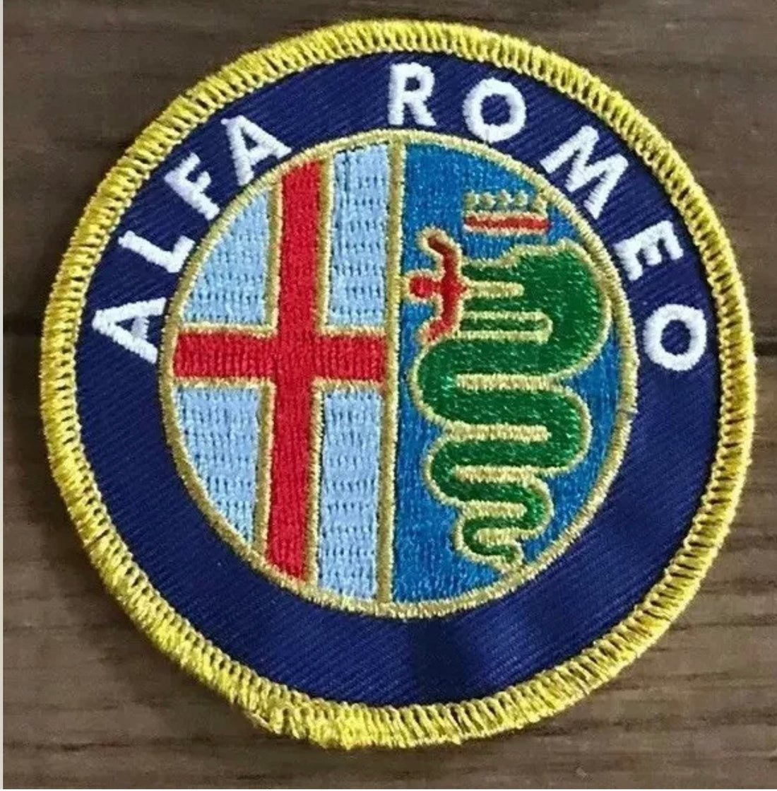 Alfa Romeo Cloth Patch – All Gassed Up Diecast